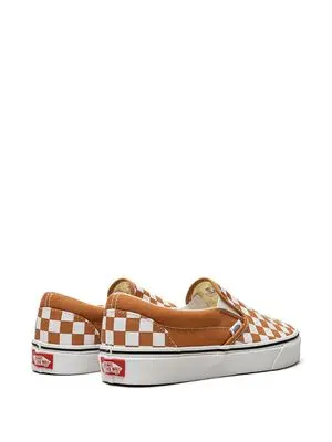VANS Classic Checkerboard Slip-on Sneakers - Orange