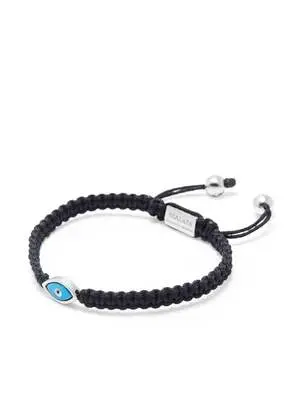 NIALAYA JEWELRY Evil Eye String Bracelet - Black