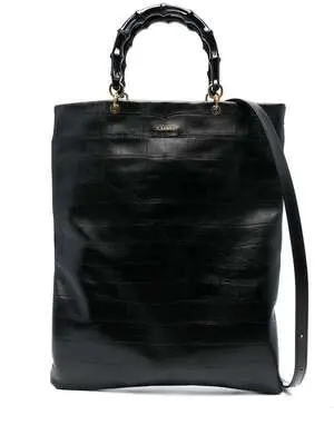 JIL SANDER Embossed Leather Tote