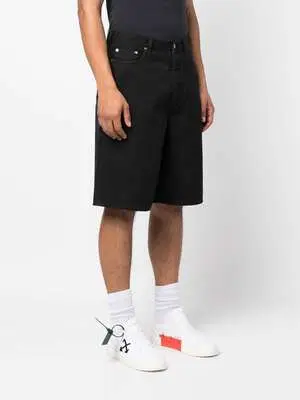 Off-White Logo-patch Denim Shorts