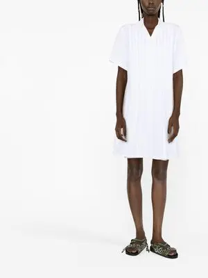Kenzo Pintuck Short-sleeve Dress