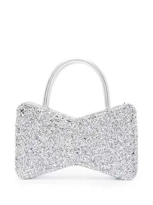 Mach & Mach Bow Glitter Mini Bag