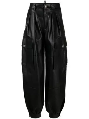 Dsquared2 Leather Cargo Trousers
