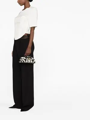 DION LEE Lingerie Cut-out Wool Trousers