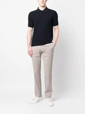 Brioni Waffle-knit Polo Shirt