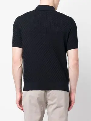 Brioni Waffle-knit Polo Shirt