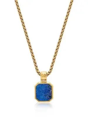 NIALAYA JEWELRY Square Pendant Chain Necklace - Gold
