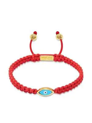 NIALAYA JEWELRY Evil Eye String Bracelet - Red