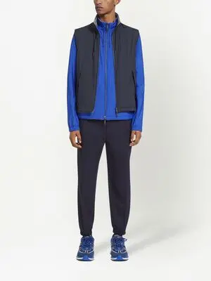 Zegna Reversible Zip-up Vest - Blue