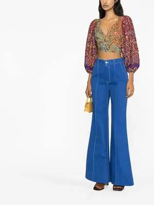 Zimmermann High-waisted Flared Jeans - Blue
