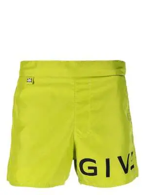 Givenchy Logo-print Swim Shorts - Green