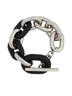 Rabanne Xl Link Embellished Bracelet - Silver