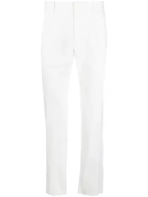 Dolce & Gabbana Logo-tag Tailored Trousers - White