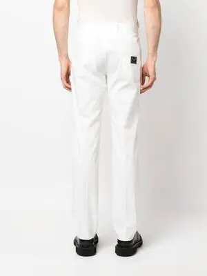 Dolce & Gabbana Logo-tag Tailored Trousers - White