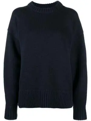 THE ROW Puff-sleeved Knit Sweater - Blue