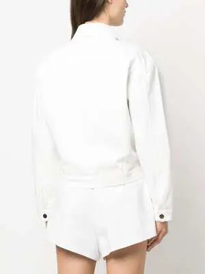 Loulou De Saison Long-sleeved Denim Jacket - White