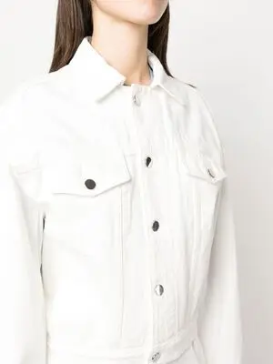 Loulou De Saison Long-sleeved Denim Jacket - White