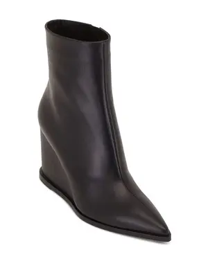 GIANVITO ROSSI Wedge-heel Pointed-toe Boots