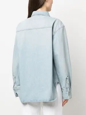 LOULOU STUDIO Light Wash Deni Shirt