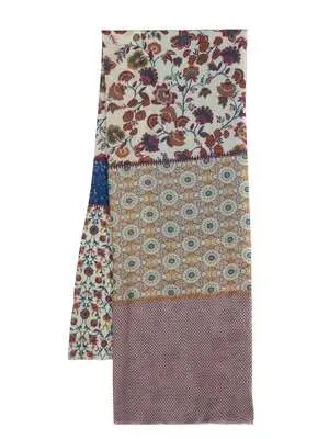 LEATHERSMITH OF LONDON Graphic-print Wool Scarf