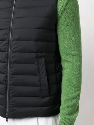Herno Padded Zip-up Gilet - Blue