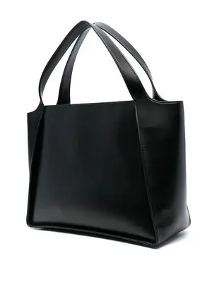 Stella McCartney Broderie Anglaise-logo Tote Bag - Black