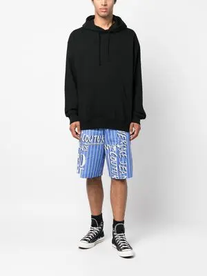 Versace Logo-print Shorts - Blue