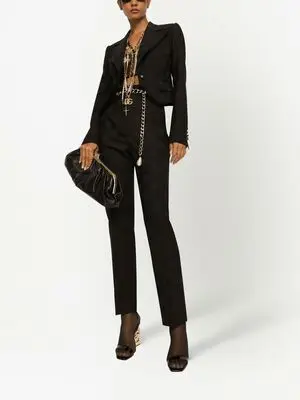 Dolce & Gabbana Jacquard Wool Spencer Blazer