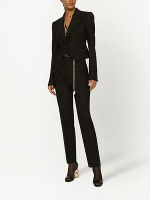 Dolce & Gabbana Jacquard Wool Spencer Blazer
