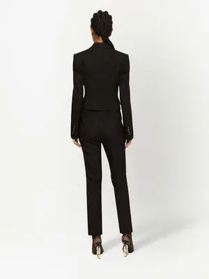 Dolce & Gabbana Jacquard Wool Spencer Blazer