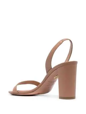 AQUAZZURA 90mm Heeled Leather Sandals