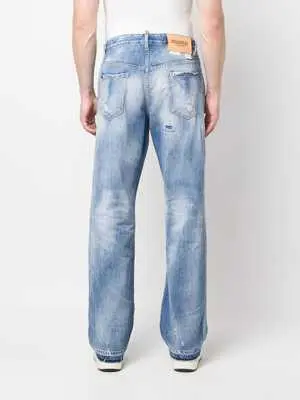 Dsquared2 Low-rise Wide-leg Jeans