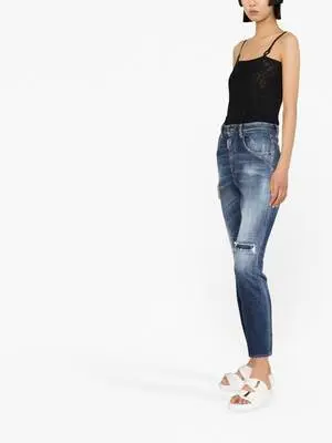Dsquared2 Twiggy Cropped Jeans
