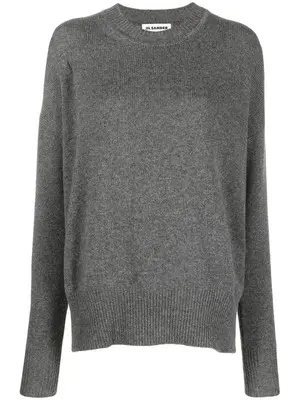 JIL SANDER Crew Neck Cashmere Jumper - Grey