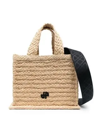 PATOU Small Jp Raffia Tote Bag