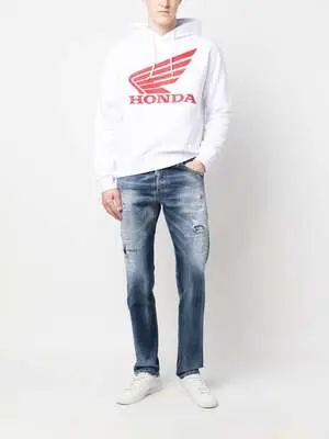 Dsquared2 Graphic-print Hoodie - White