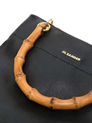 JIL SANDER Logo-plaque Leather Tote