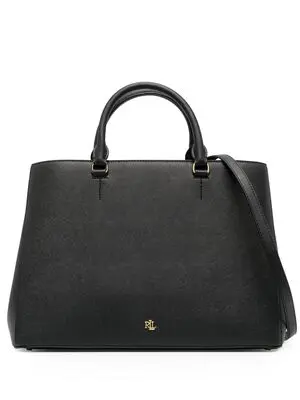 Ralph Lauren Hanna Leather Satchel - Black