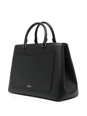 Ralph Lauren Hanna Leather Satchel - Black