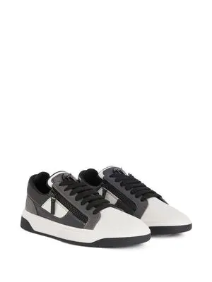 GIUSEPPE ZANOTTI Double-zip Low-top Sneakers - Black