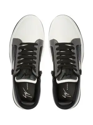 GIUSEPPE ZANOTTI Double-zip Low-top Sneakers - Black