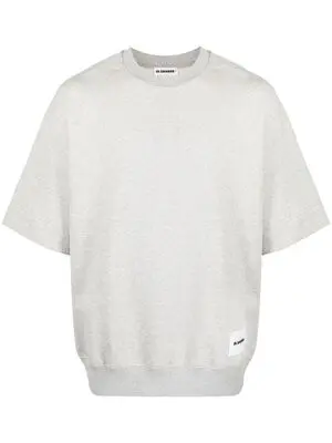 JIL SANDER Short-sleeve Cotton Sweatshirt