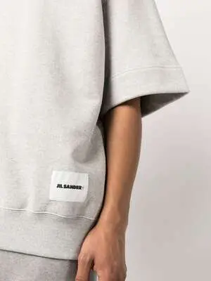 JIL SANDER Short-sleeve Cotton Sweatshirt