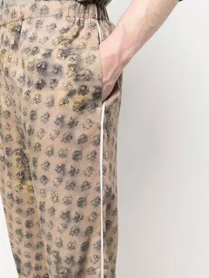 Acne Studios Floral-print Straight-leg Trousers