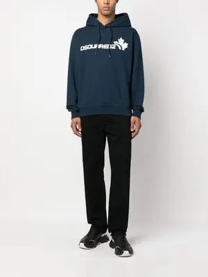 Dsquared2 Logo-print Long-sleeve Hoodie