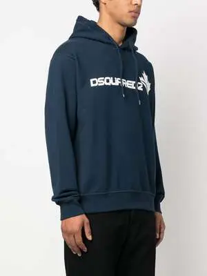 Dsquared2 Logo-print Long-sleeve Hoodie