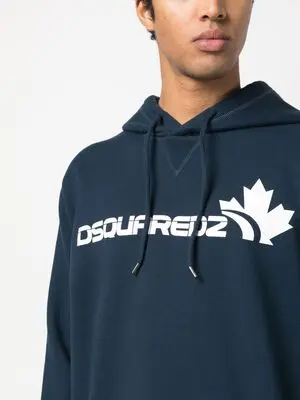 Dsquared2 Logo-print Long-sleeve Hoodie