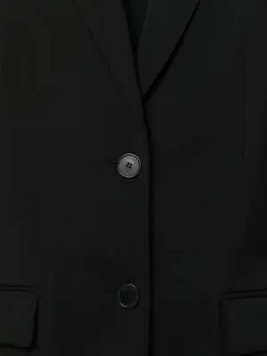 JOSEPH Single-breasted Wool Blazer - Black