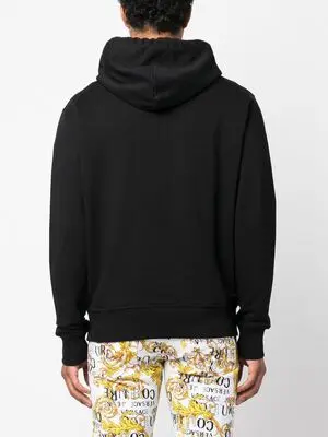 Versace Logo-print Zipped Hoodie