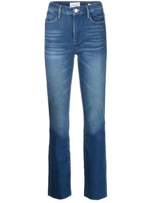 FRAME High-rise Straight-leg Jeans